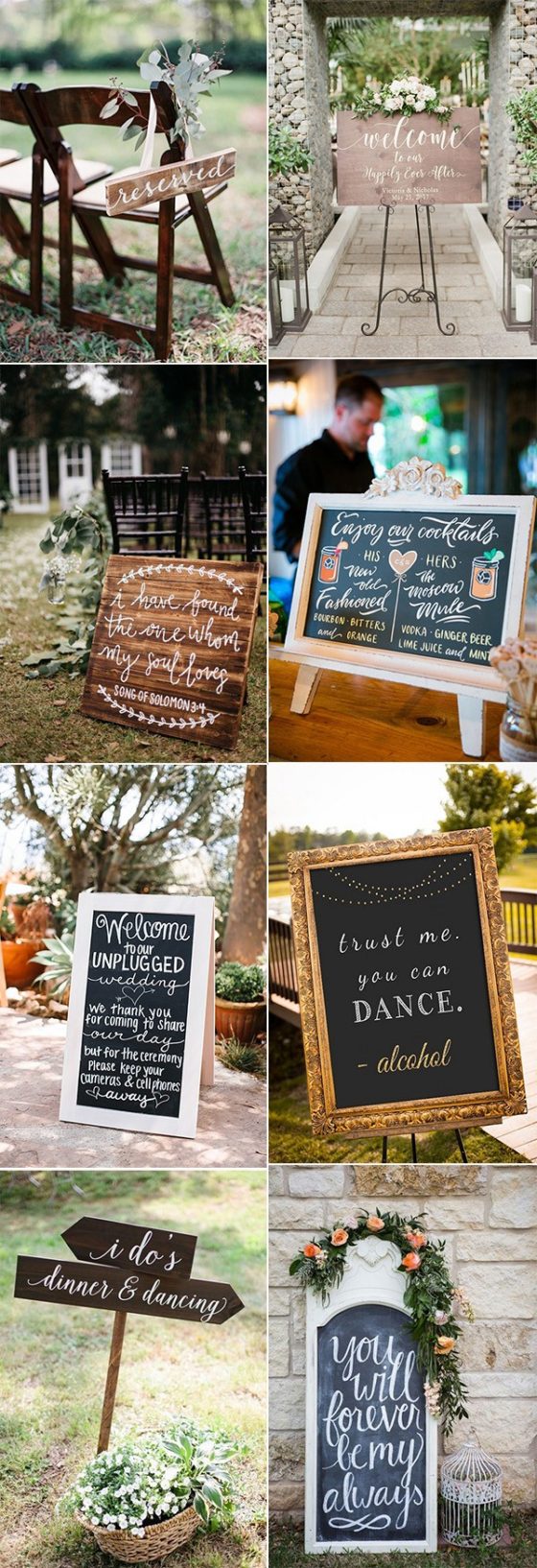 15 Cute Wedding Signs You Need for the Big Day