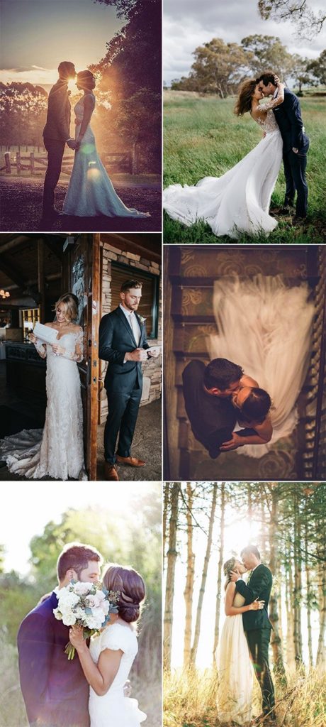 20 Romantic Bride and Groom Wedding Photo Ideas