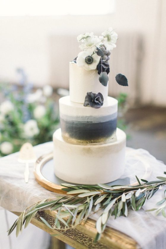 Elegant Gold and Grey Wedding Color Inspiration