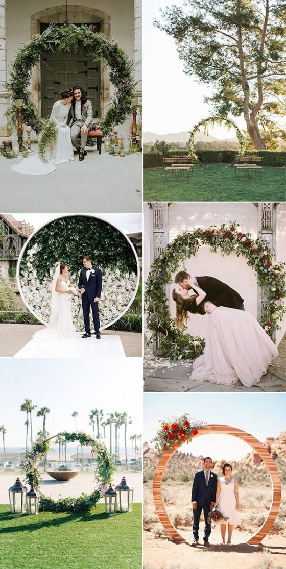 Top 20 Pretty Circular Wedding Arches for 2022 Trends
