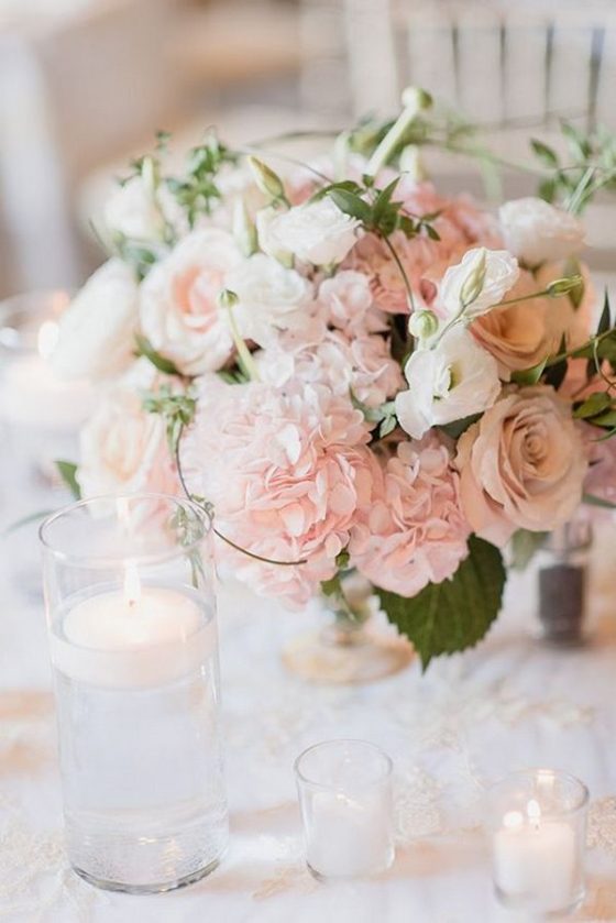 18 Elegant Blush Wedding Centerpieces for Your Big Day