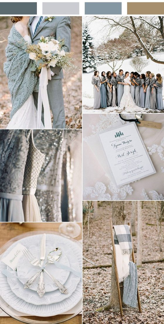 Top 10 Winter January Wedding Colors Ideas For 2024