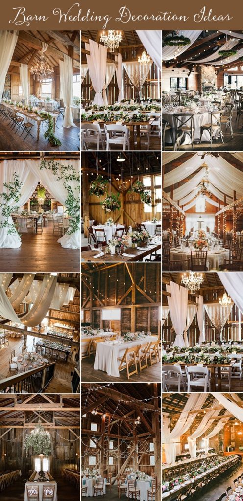 30 Chic Rustic Barn Wedding Reception Ideas