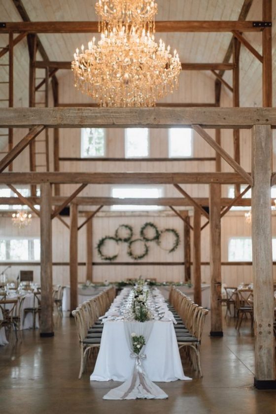 30 Chic Rustic Barn Wedding Reception Ideas