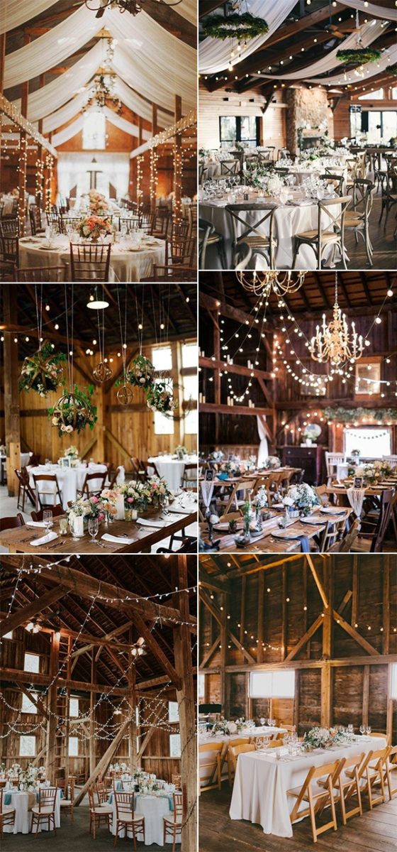 30 Chic Rustic Barn Wedding Reception Ideas