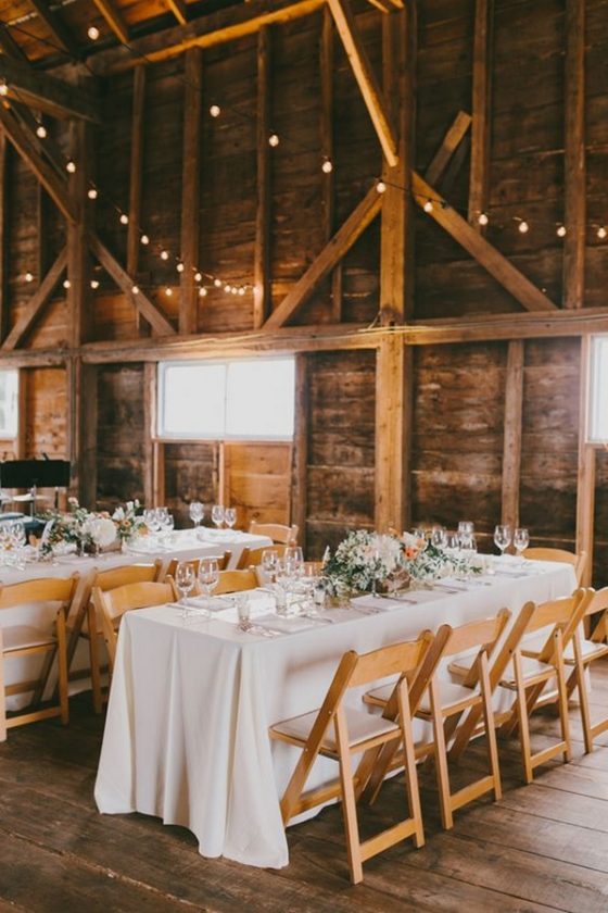 30 Chic Rustic Barn Wedding Reception Ideas