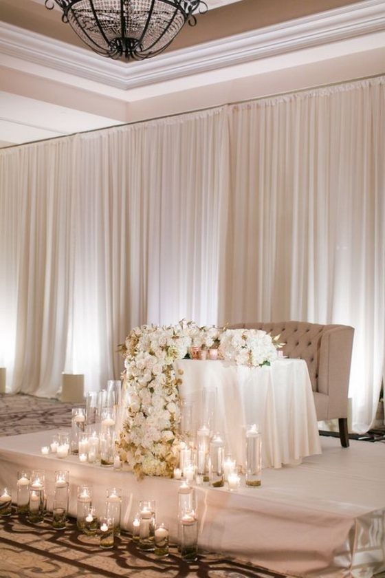 18 Amazing Wedding Head Table Backdrop Decoration Ideas