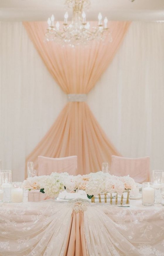 18 Amazing Wedding Head Table Backdrop Decoration Ideas