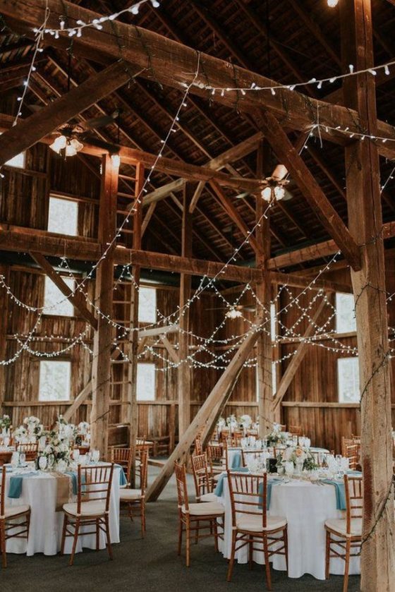 30 Chic Rustic Barn Wedding Reception Ideas