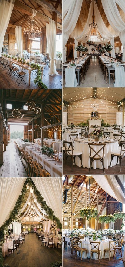 30 Chic Rustic Barn Wedding Reception Ideas