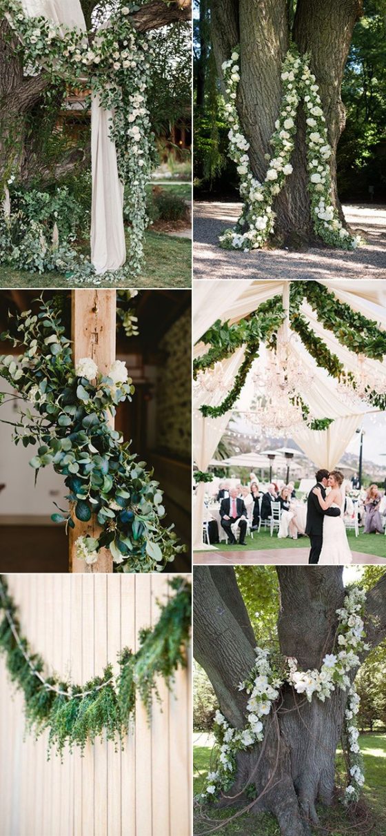 2022 Trending-30 Brilliant Garland Wedding Decoration Ideas