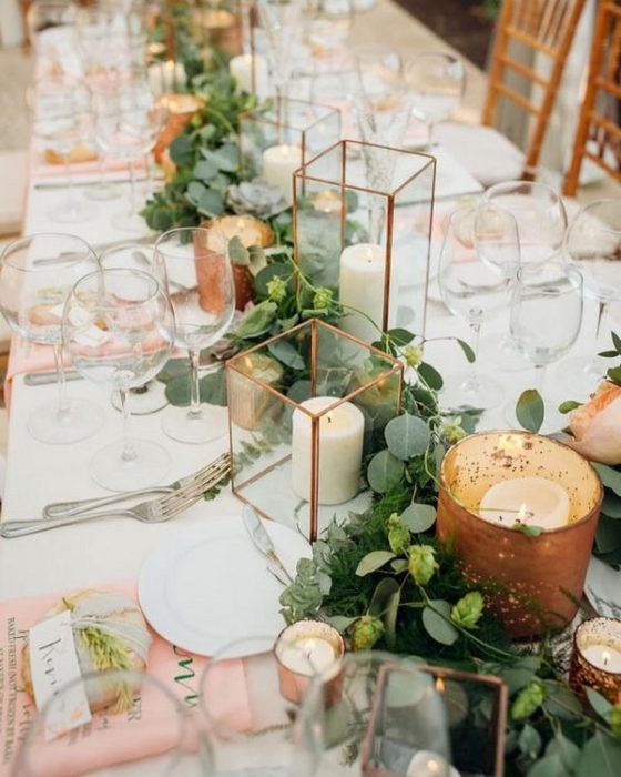Trending – 20 Industrial Geometric Wedding Centerpieces for 2022