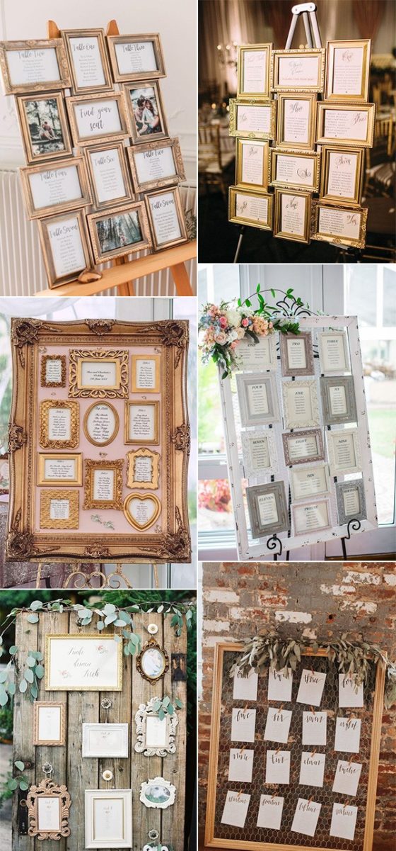 20 Trending Vintage DIY Wedding Seating Chart Ideas