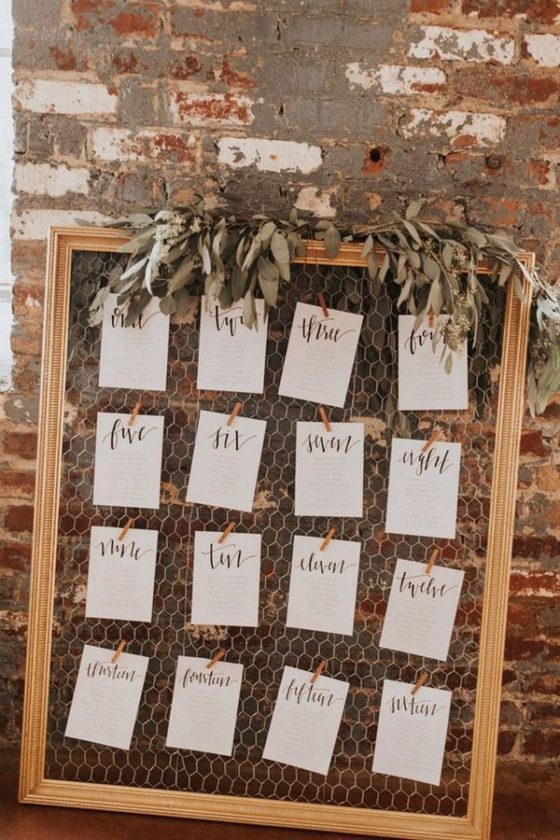 20 Trending Vintage DIY Wedding Seating Chart Ideas