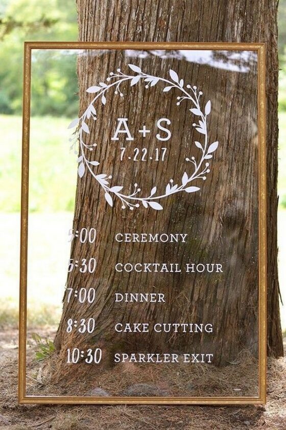 20+ Creative Wedding Timeline Sign Ideas to Get Inspired