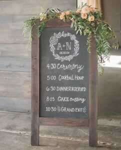 20+ Creative Wedding Timeline Sign Ideas to Get Inspired