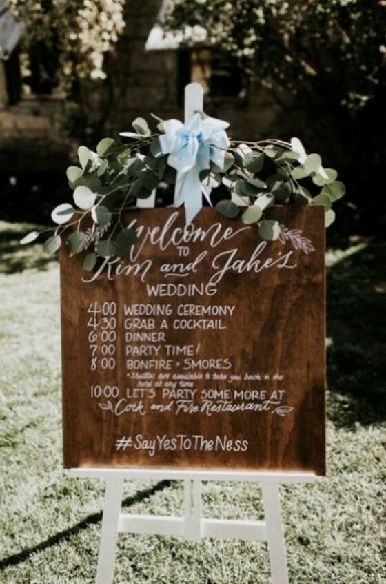 20+ Creative Wedding Timeline Sign Ideas to Get Inspired