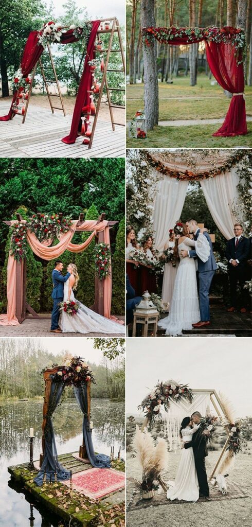 20 Best Outdoor Fall Wedding Arches for 2022