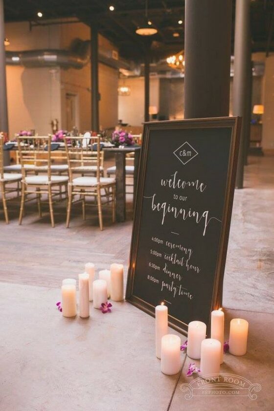 20+ Creative Wedding Timeline Sign Ideas to Get Inspired