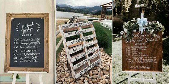20+ Creative Wedding Timeline Sign Ideas to Get Inspired