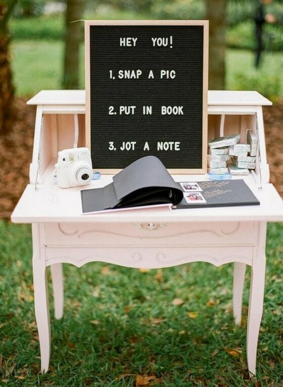 15 Creative Wedding Guest Book Sign in Table Ideas