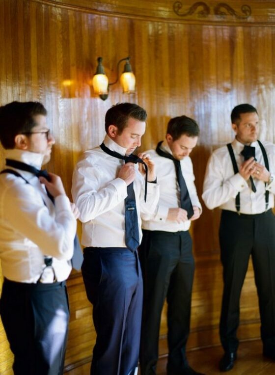 18 Must Have Getting Ready Wedding Photo Ideas for Groom and Groomsmen