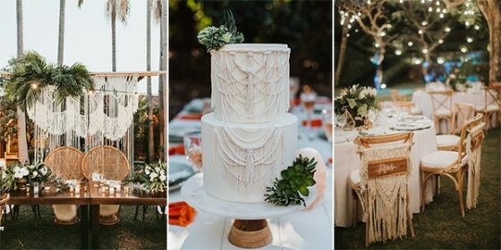 Trending-40+ Boho Chic Macrame Wedding Ideas to Love