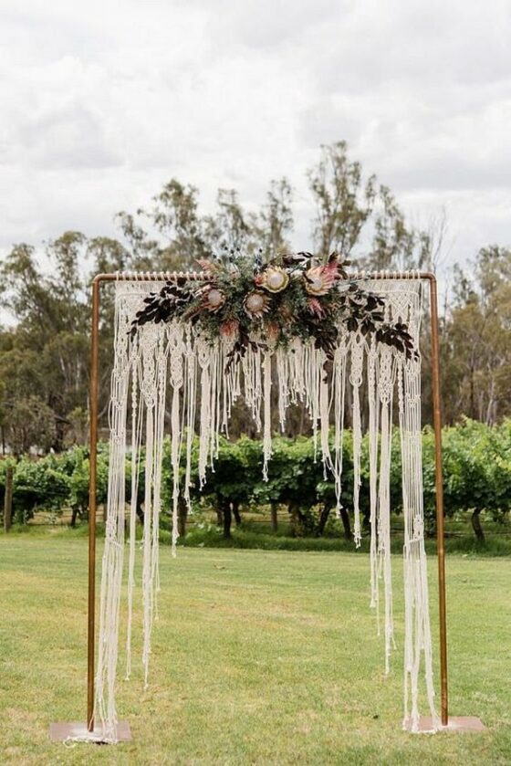 Trending-40+ Boho Chic Macrame Wedding Ideas to Love