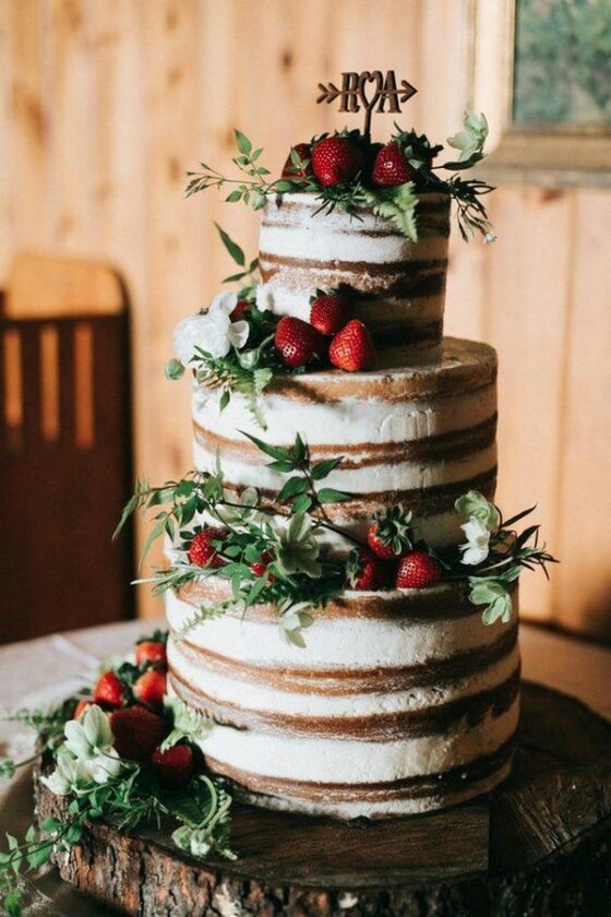 20 Trending Simple and Rustic Wedding Cakes