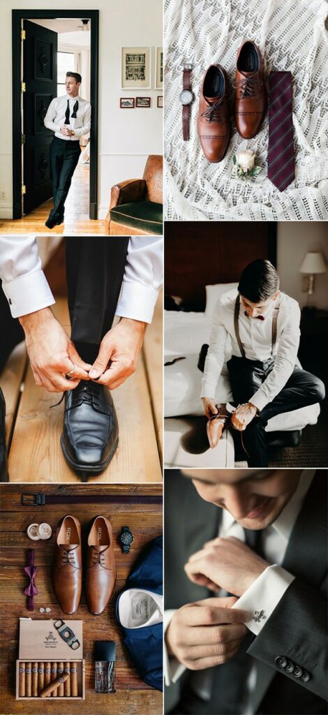 18 Must Have Getting Ready Wedding Photo Ideas for Groom and Groomsmen