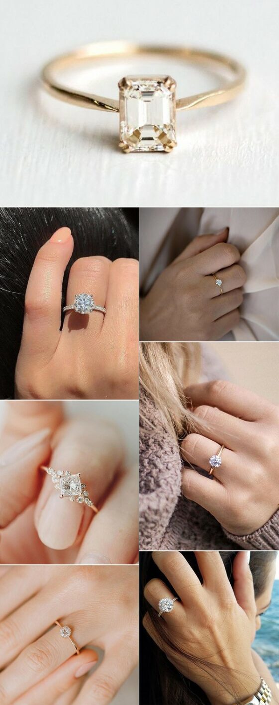 15 Simple Classic Wedding Engagement Rings