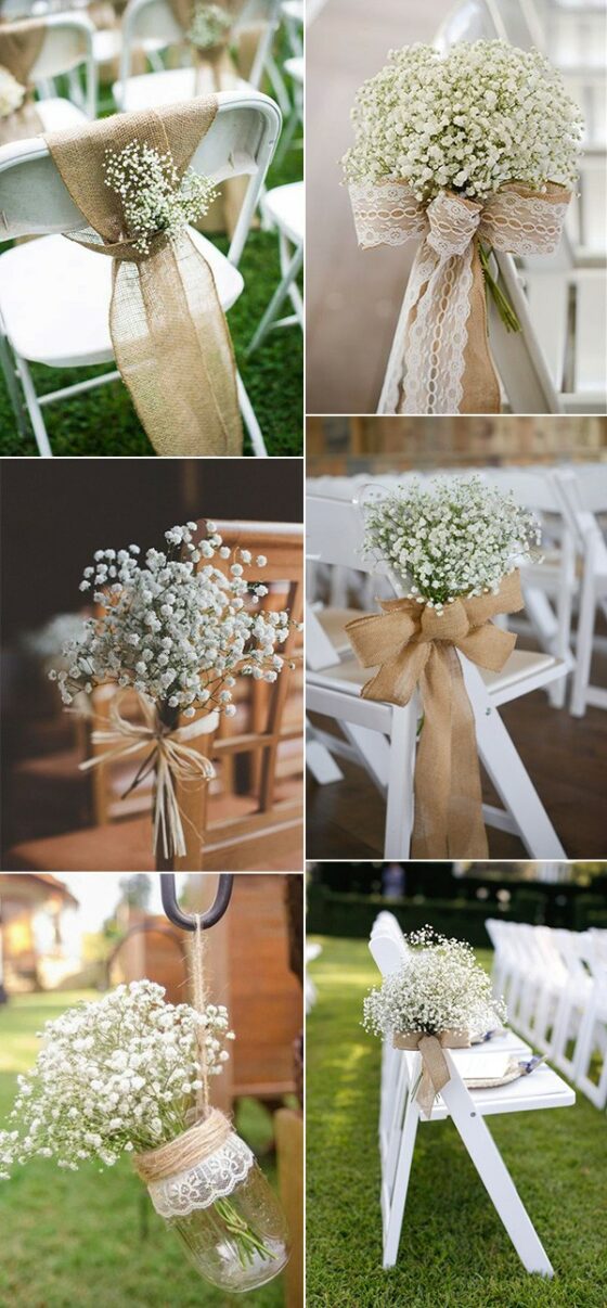 40 Baby’s Breath Wedding Ideas for Country Rustic Weddings