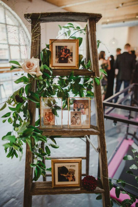 20 Vintage Rustic Wedding Decoration Ideas with Ladders