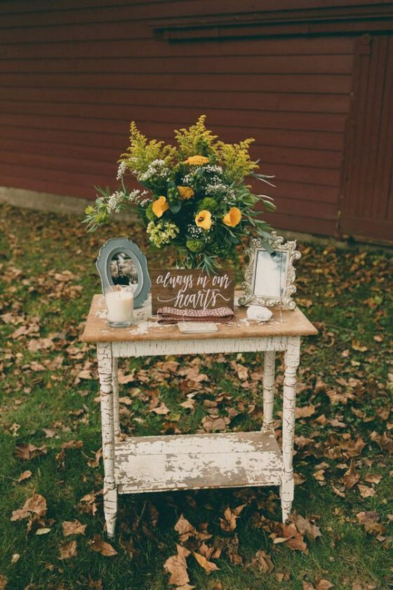 15 Wedding Memorial Table Decoration Ideas for Those Who Are Forever in ...