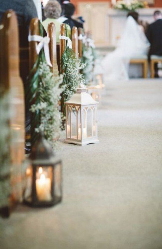 50+ Elegant Ideas For Church Wedding Decorations
