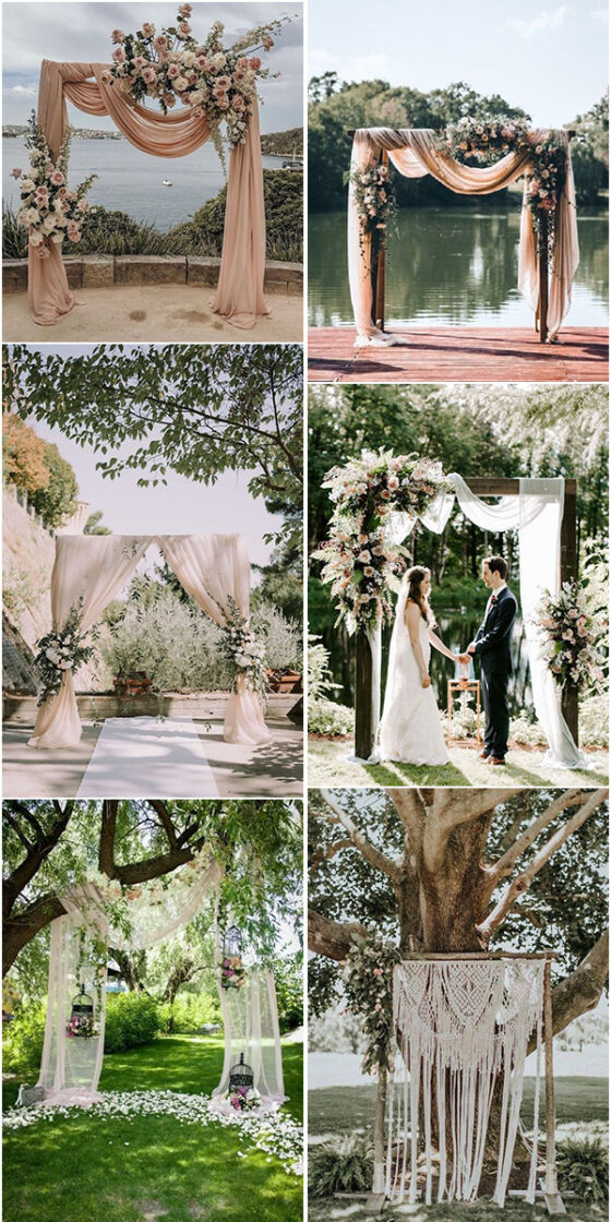 26 Gorgeous Backyard Wedding Arch Ideas To Steal