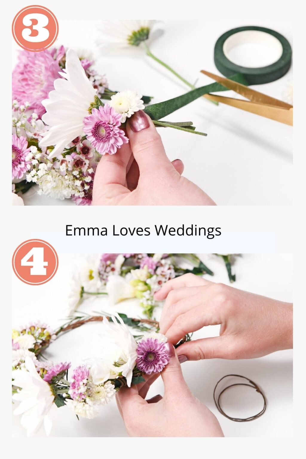 04 Types of DIY Wedding Flower Crown [Easy Steps]
