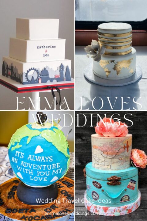 30+ Unique Travel Themed Wedding Cakes For Traveler Couples