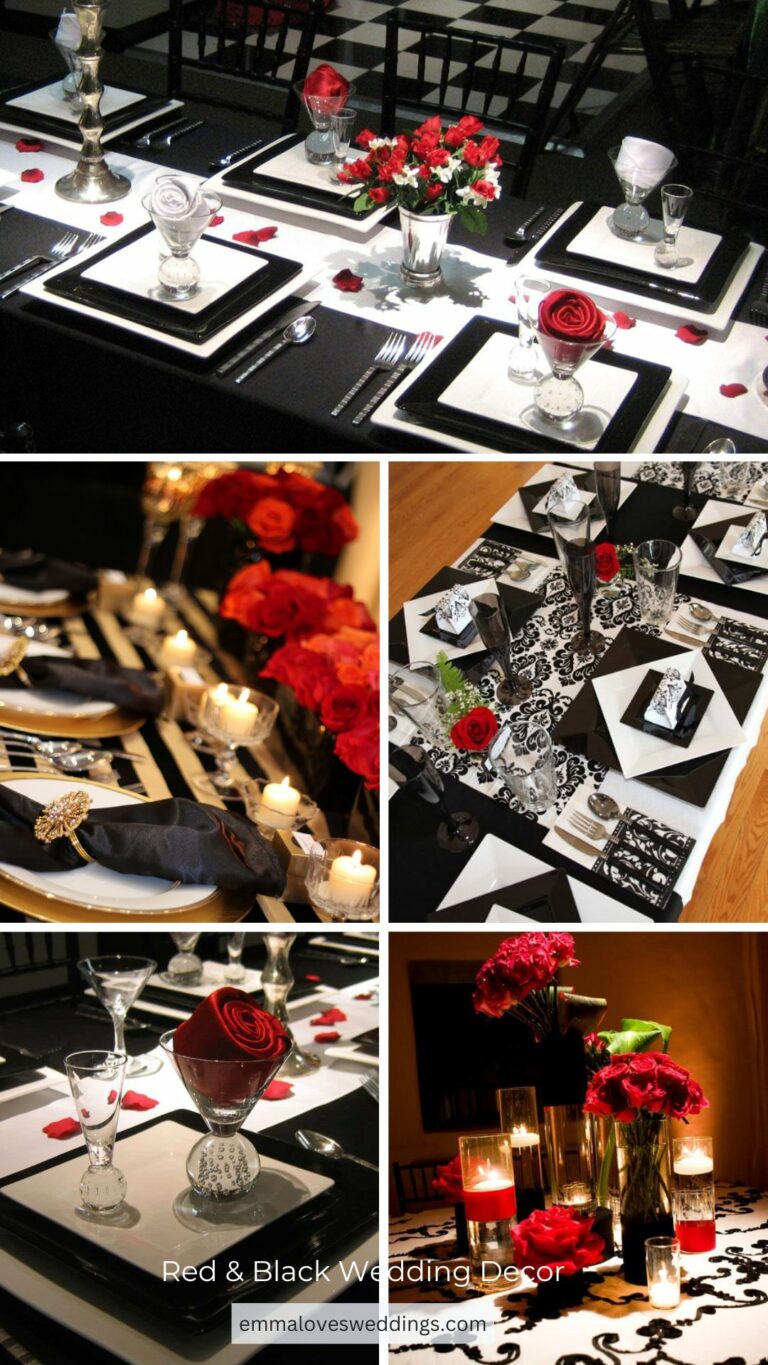 80+ Unique Red And Black Wedding Theme Ideas
