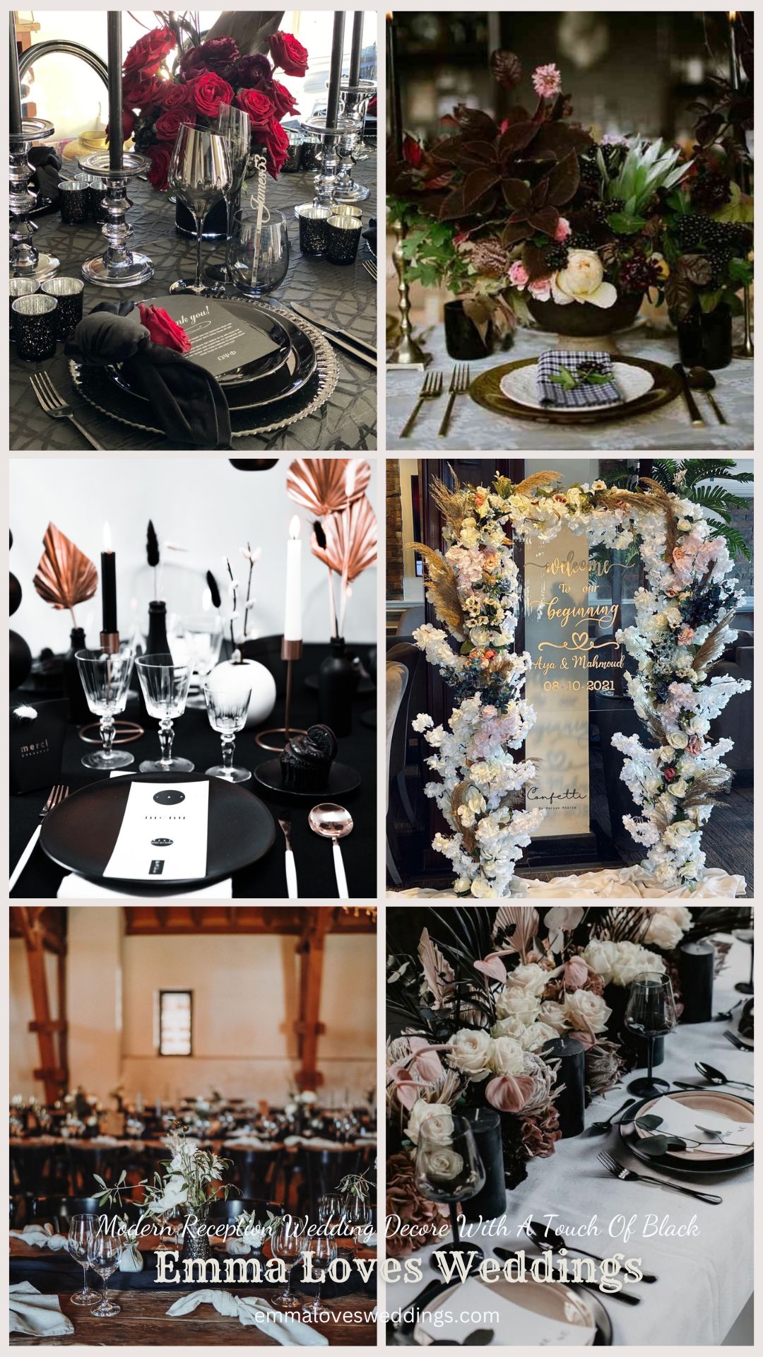 50+ Best Black Wedding Theme Ideas in 2023