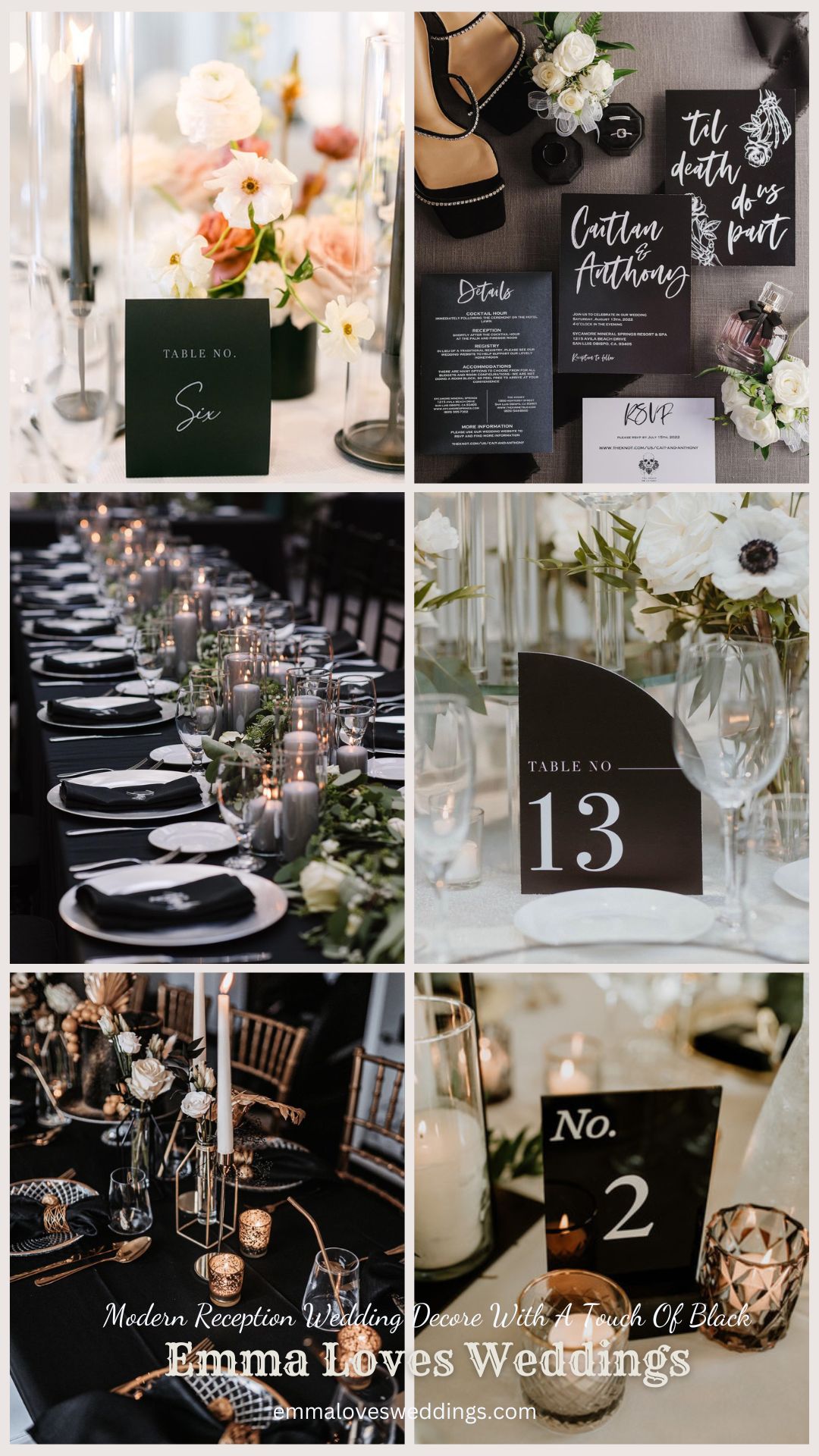 50+ Best Black Wedding Theme Ideas in 2023