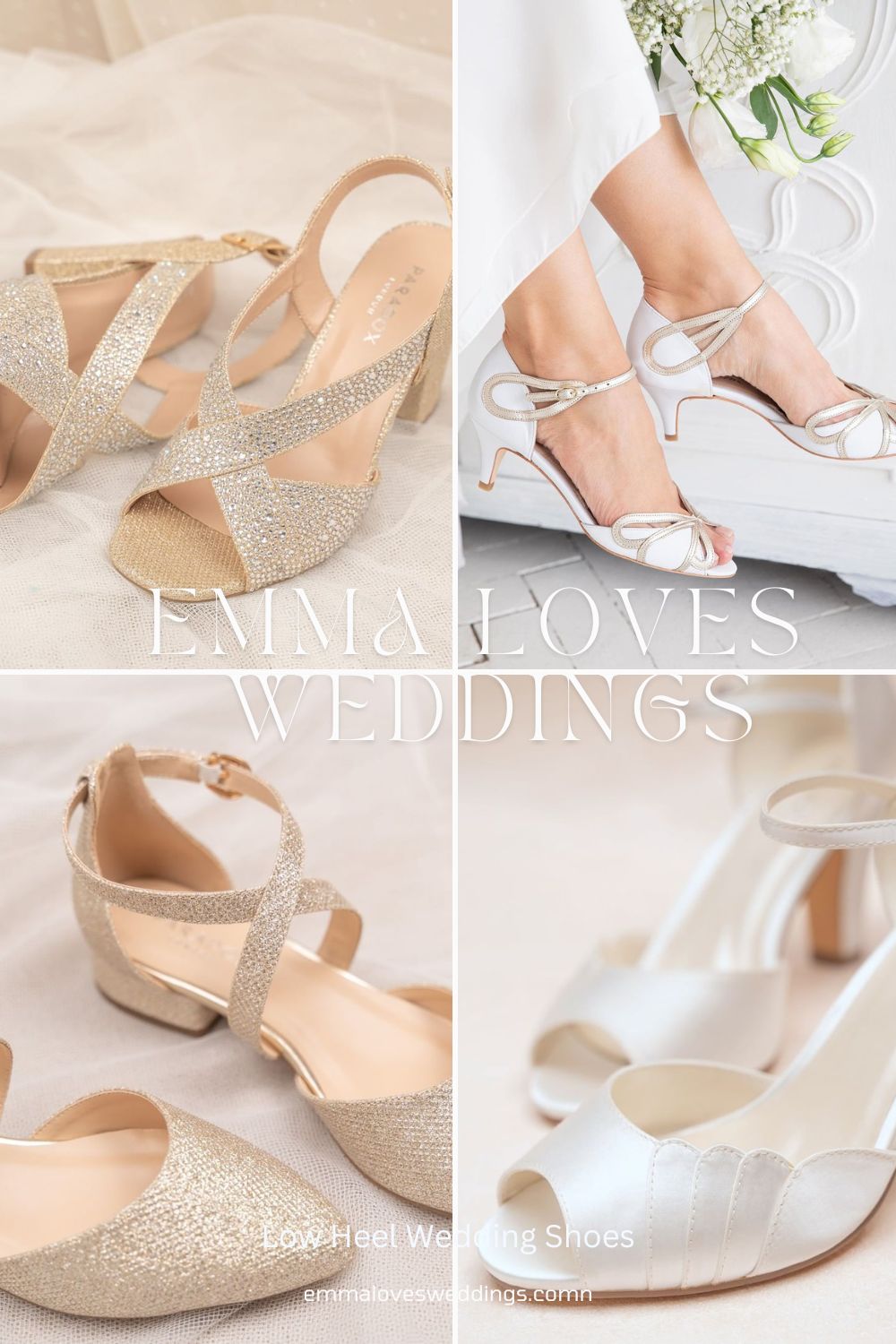 20+ Stunning Low Heel Wedding Shoes Ideas