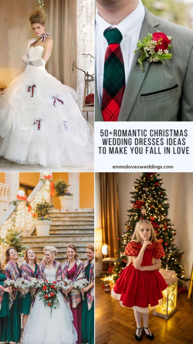 50+Romantic Christmas Wedding Dresses Ideas To Make You Fall In Love