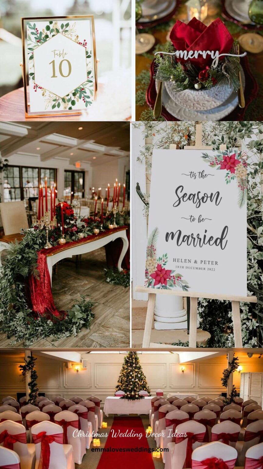99+ Unique Christmas Themed Wedding Ideas For 2023 Festive