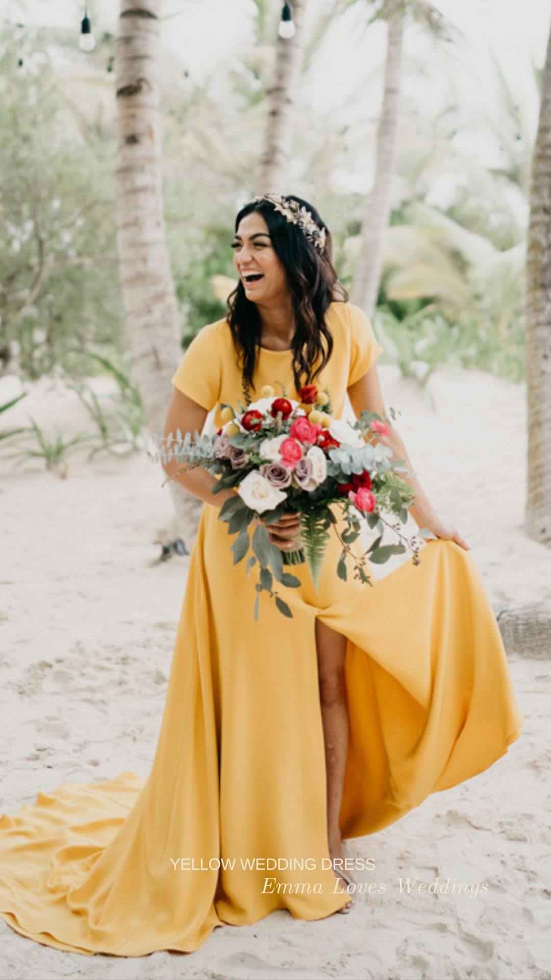 20 Beautiful Yellow Wedding Dresses Every Bride Would Love To Wear