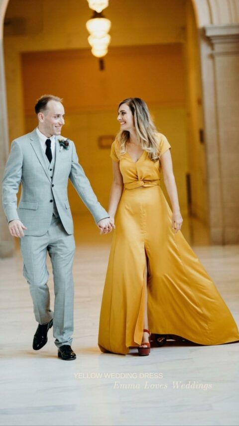 20 Beautiful Yellow Wedding Dresses Every Bride Would Love To Wear