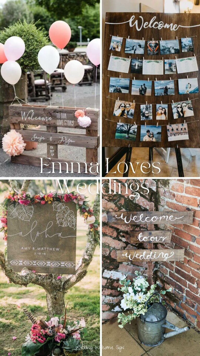 30+ Elegant Wedding Welcome Sign Ideas To Impress Guests in 2023