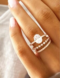 40+ Best Oval Engagement Rings With Perfect Wedding Bands Ideas
