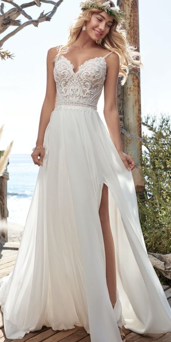 42 Best Beach Wedding Dresses Ideas For Couples