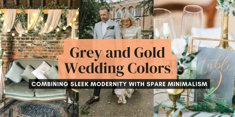 Elegant Gold and Grey Wedding Color Inspiration